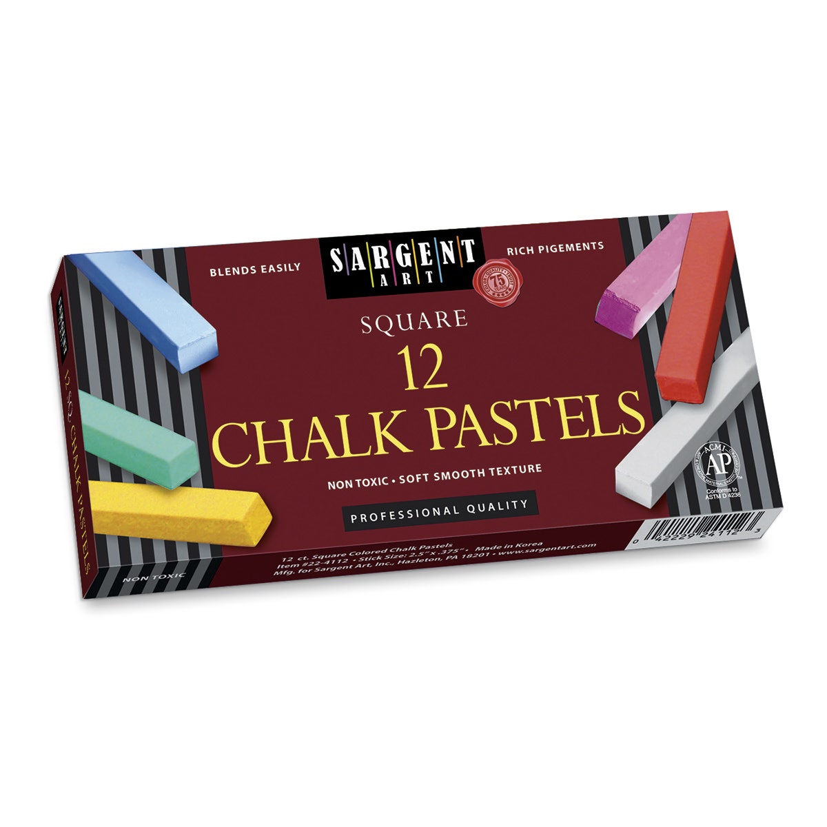 Sargent Art Square Chalk Pastel Set - Nasco Education