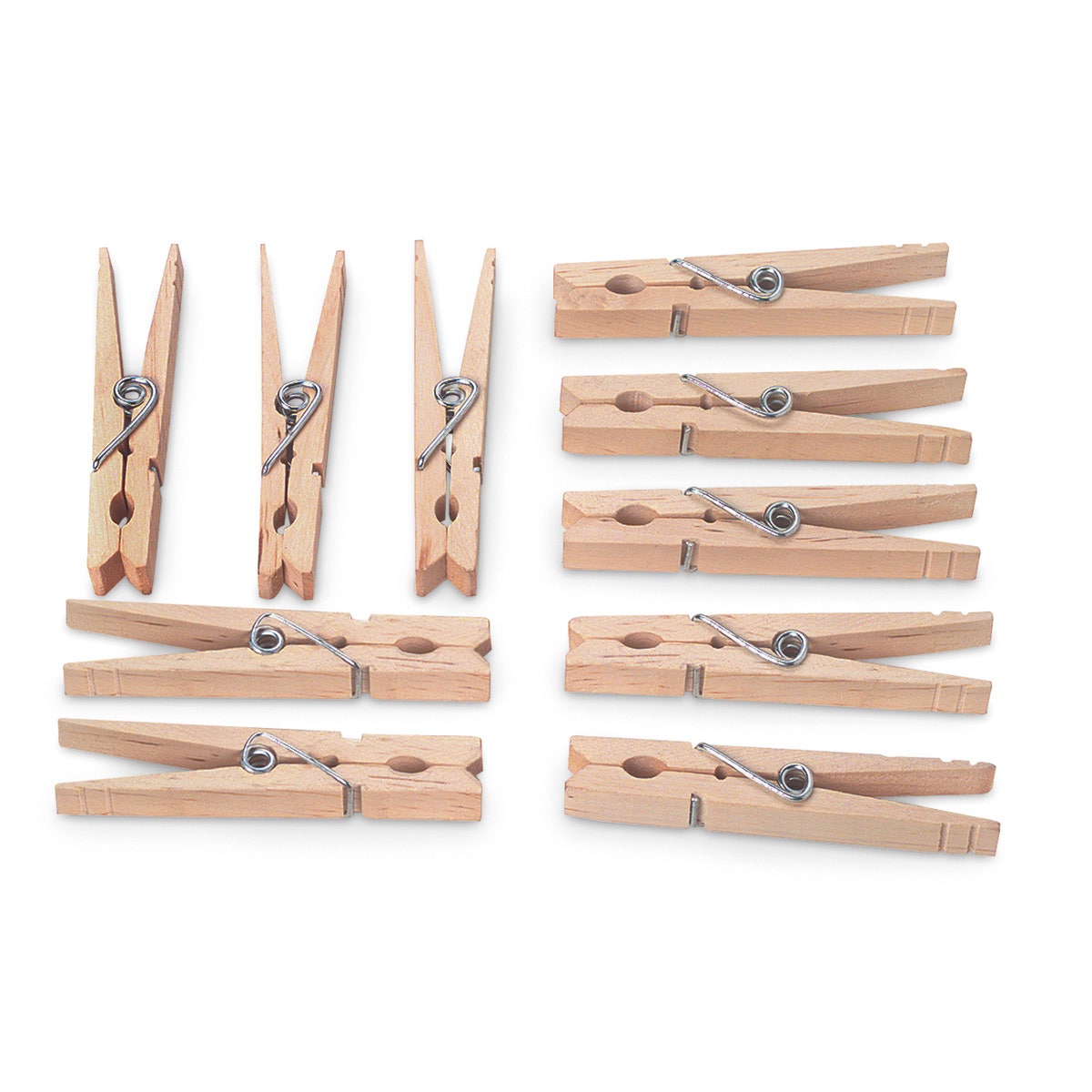 Wooden Spring Clothespins - Pkg. of 30 - Nasco Education