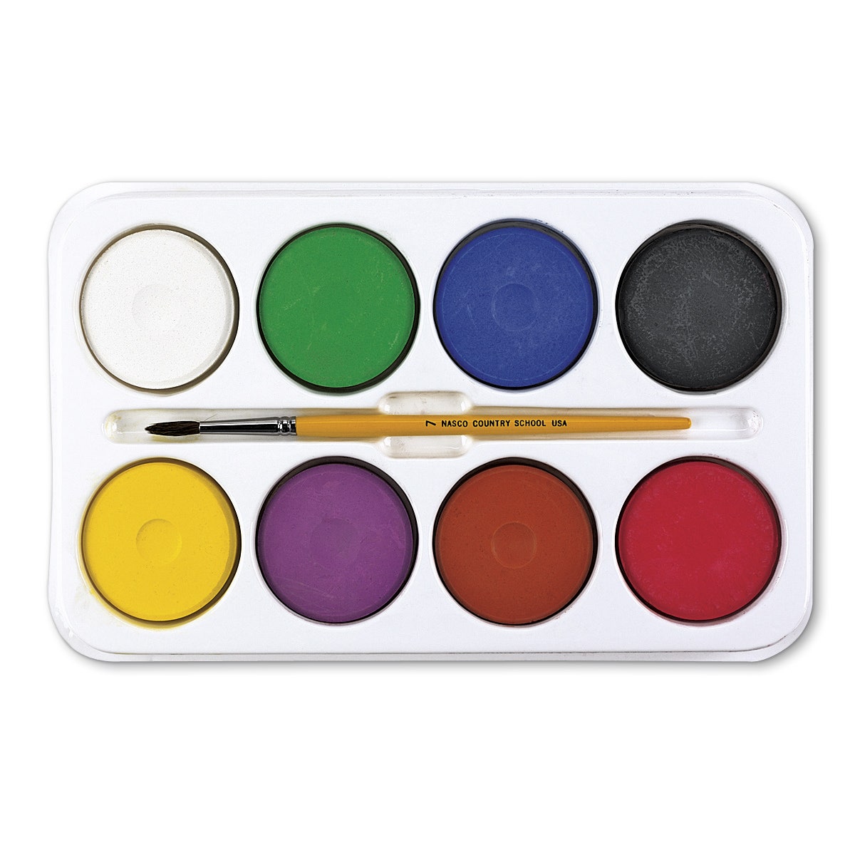 Nasco Tempera Blocks and Palette Set - 8 Color - Nasco Education