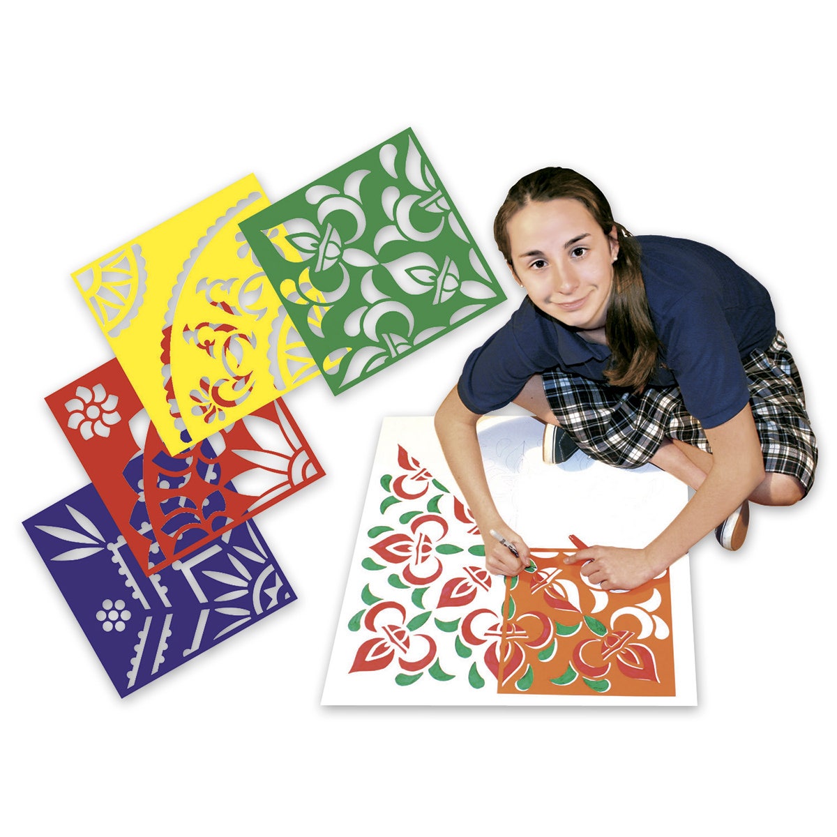 Roylco® Rangoli Mega Stencils - Set of 4