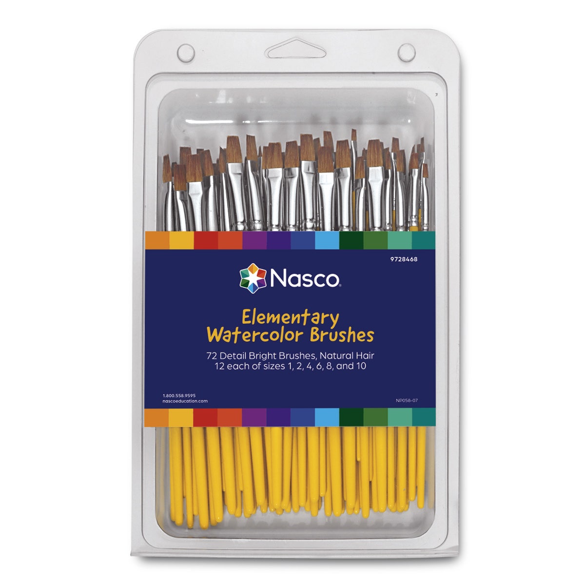 Nasco Elementary Watercolor Brushes - Nasco Education