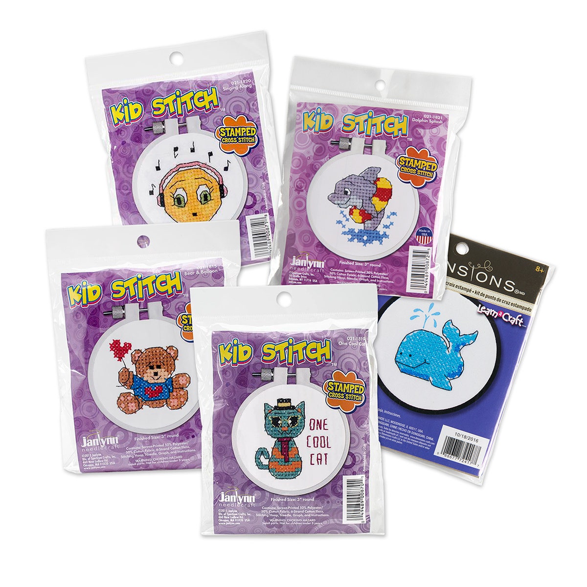 Stamped Cross Stitch Kit - Complete Set