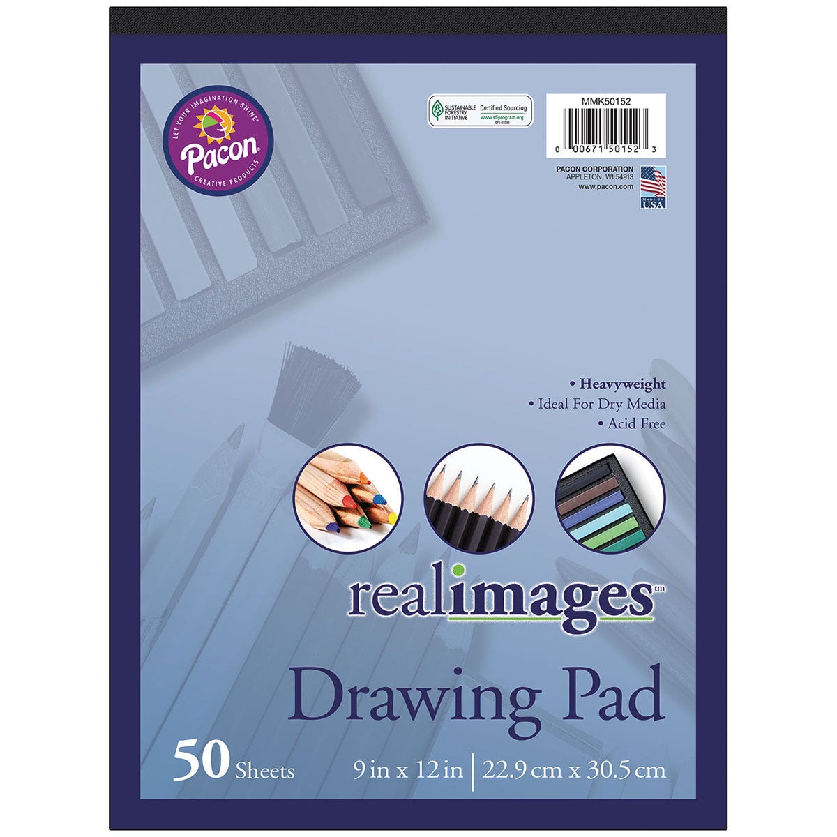 Pacon Real Images Paper - Drawing Paper Pad - 50 Sheets - Nasco Education