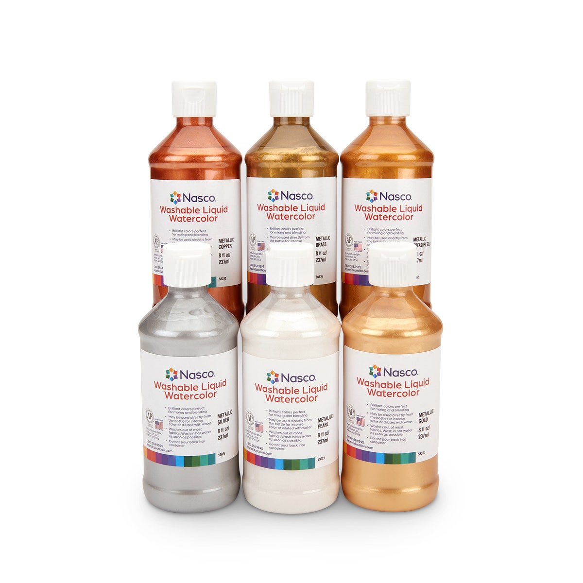 Metallic Liquid Watercolors Set – Nasco Education
