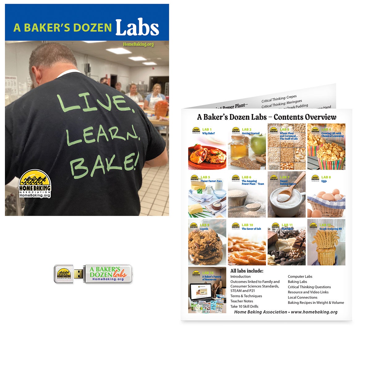 A Baker's Dozen Labs Manual & USB Drive - Nasco Education