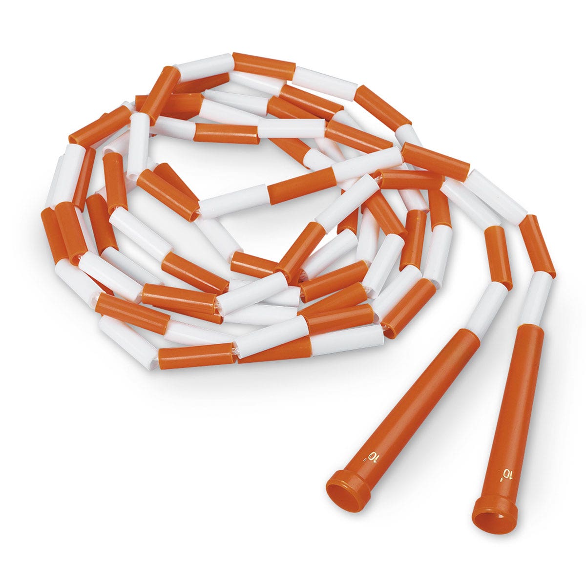 10-ft. Plastic Segmented Rope - Orange & White