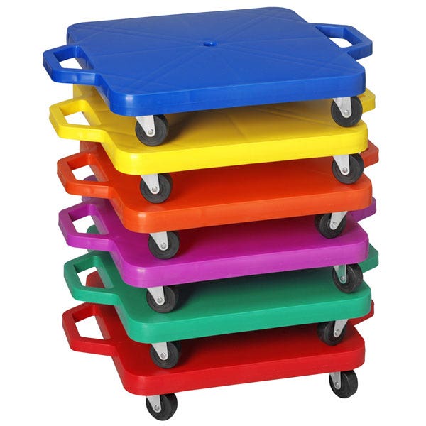 Heavy-Duty 16 in. Standard Scooter Boards with Handles - Set of 6 ...