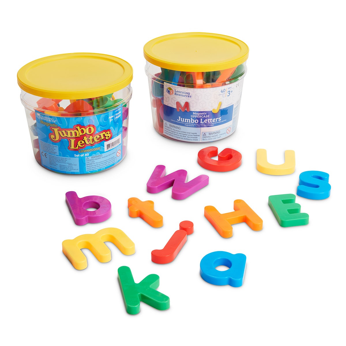 Plastic Magnetic Letters - Complete Set of Uppercase & Lowercase
