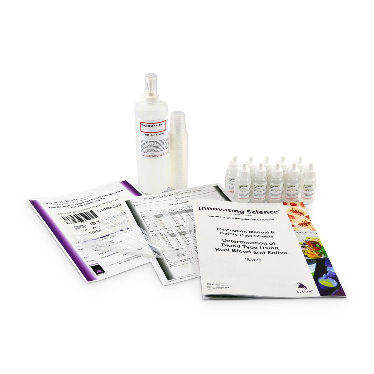 Blood Type Test Kit Real Blood & Saliva - Nasco Education