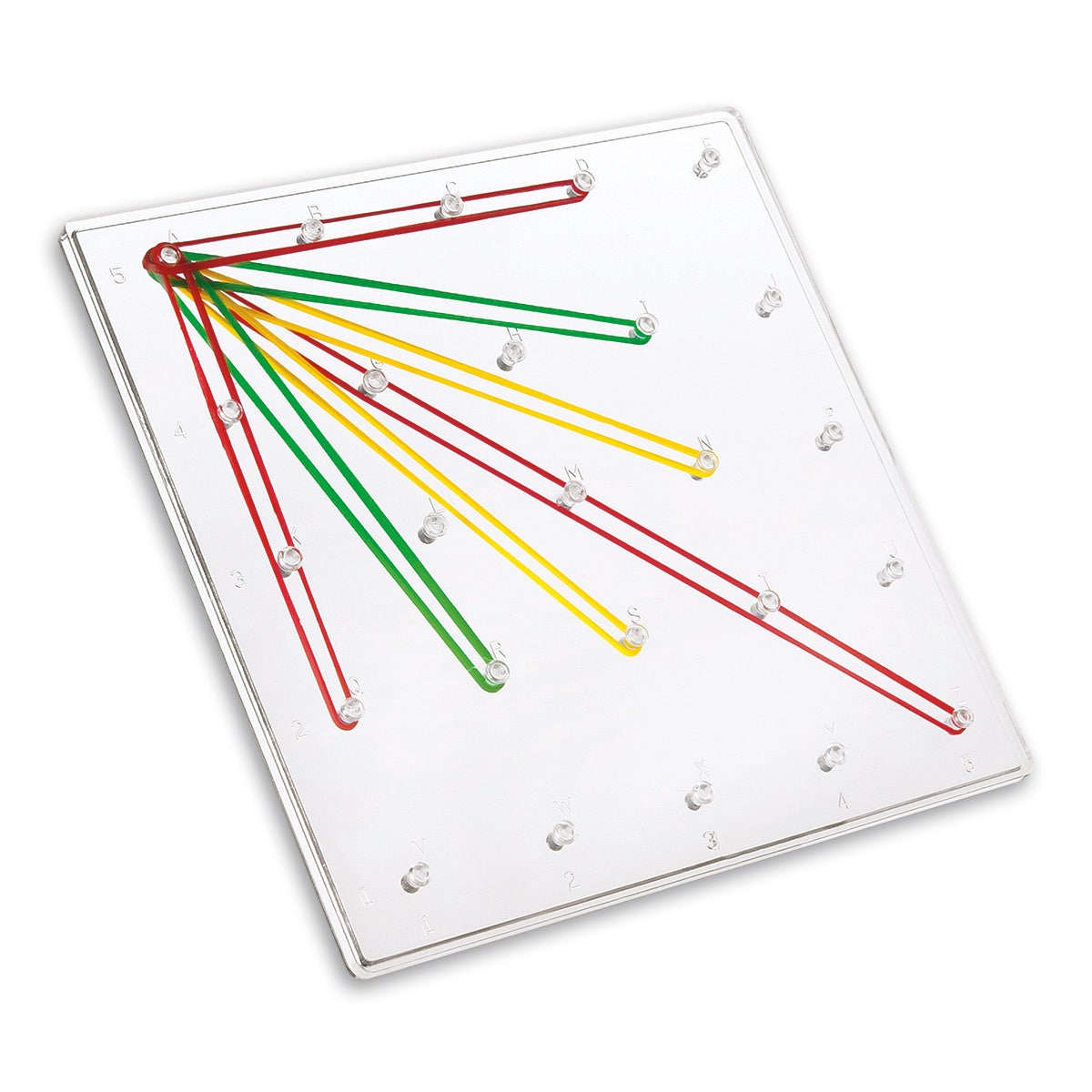 Transparent Geoboard - 5 x 5 Pin Array - Nasco Education