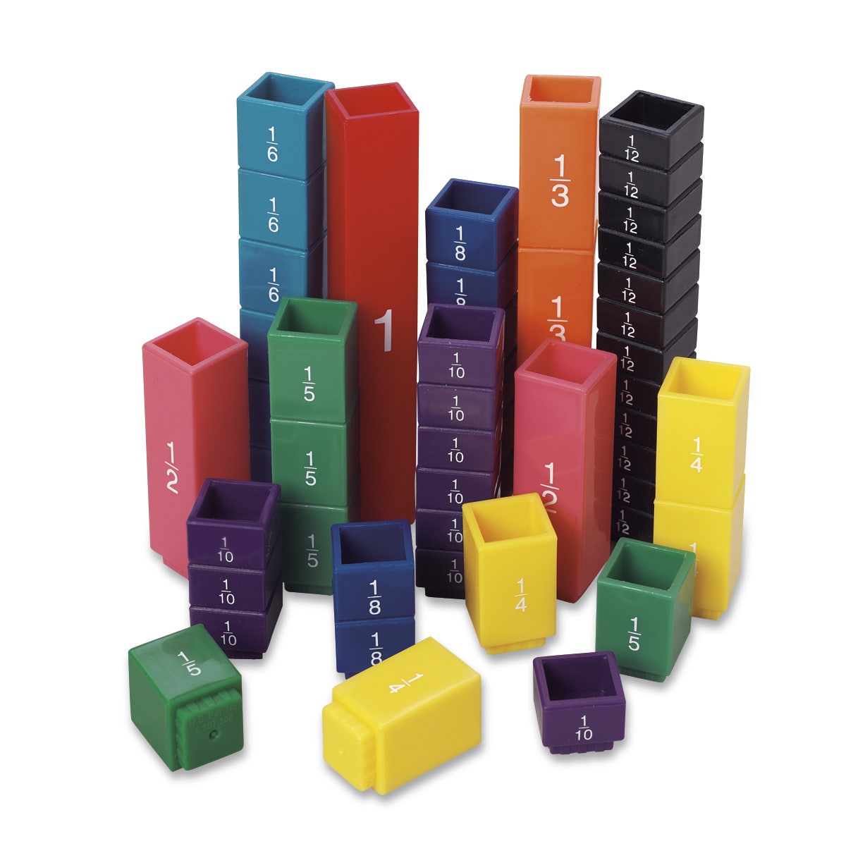 Fraction Tower® Fraction Cubes - Nasco Education