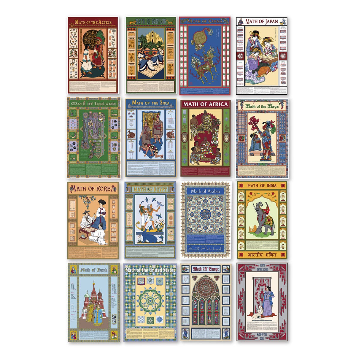 Multicultural Math Poster Set - Nasco Education