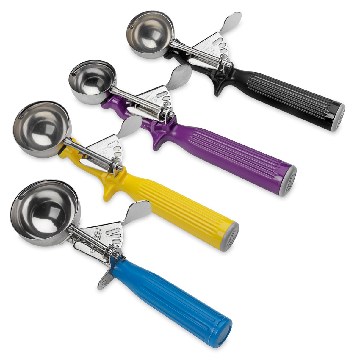 NSF Certified Disher/Scoop with One-Piece Color-Coded Handle - Set of ...