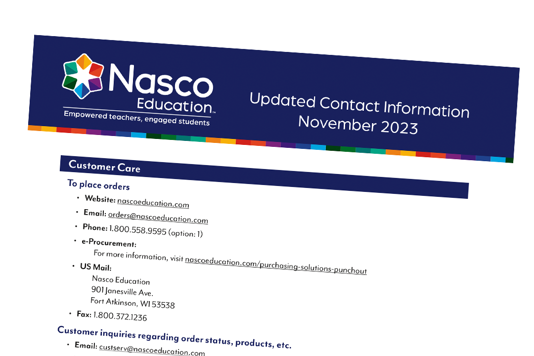 Contact Nasco Education