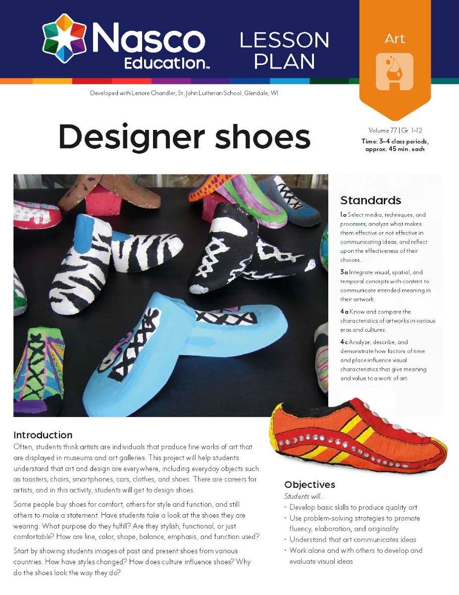 Nasco Educational Catalog Art Supplies & Crafts Lesson Plans