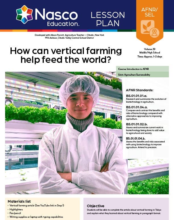 AFNR Lesson Plans and Activities