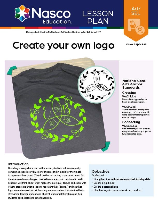 Art Supplies & Crafts lesson plans